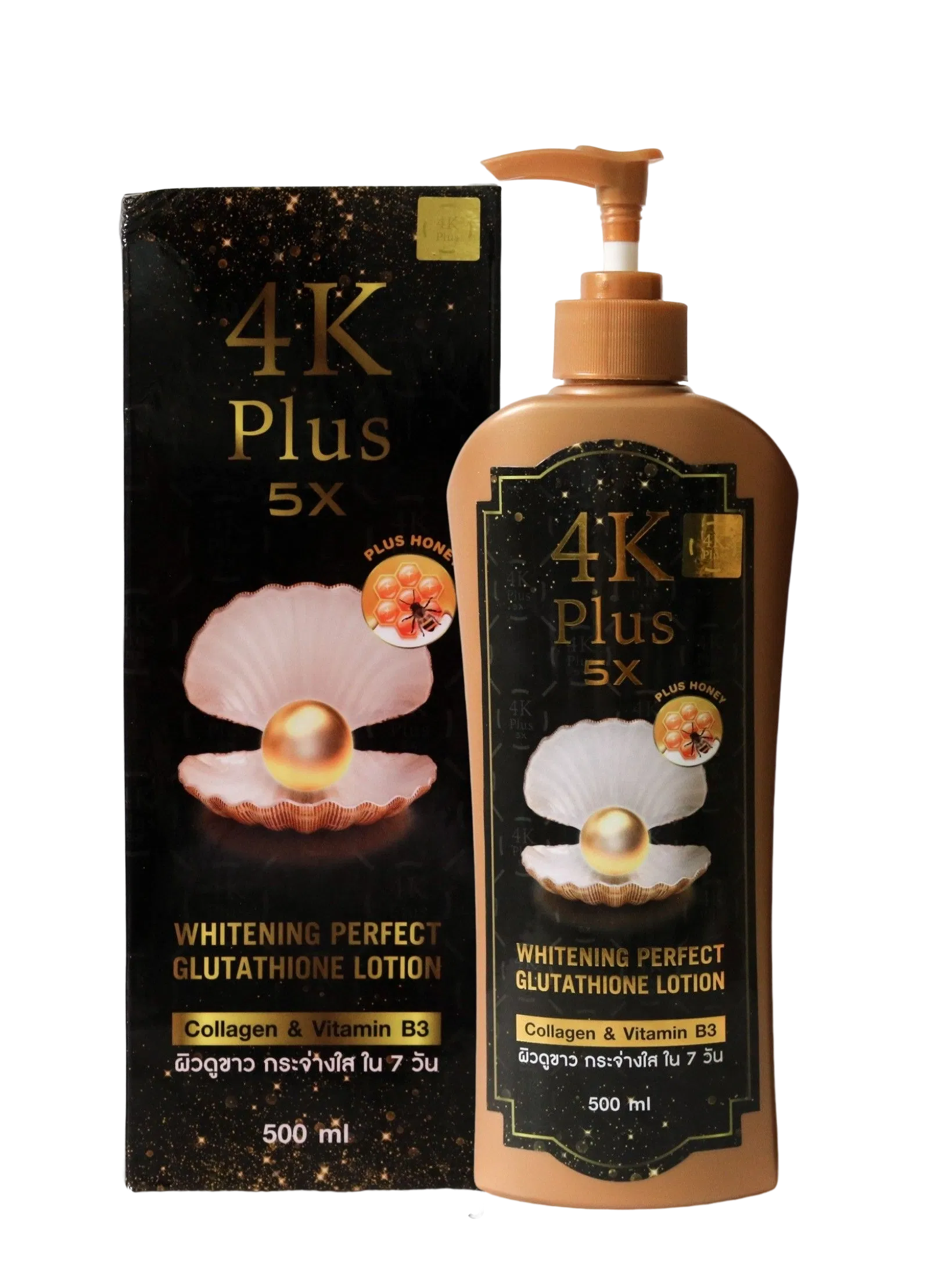 Dưỡng thể 4K Plus 5X Whitening Perfect Lotion 500ml Thái Lan với ...