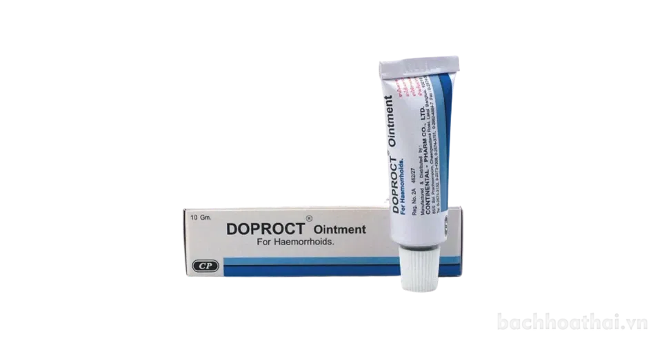 Kem bôi trĩ nội, ngoại, ngứa hậu môn Doproct Ointment For Haemorrhoids