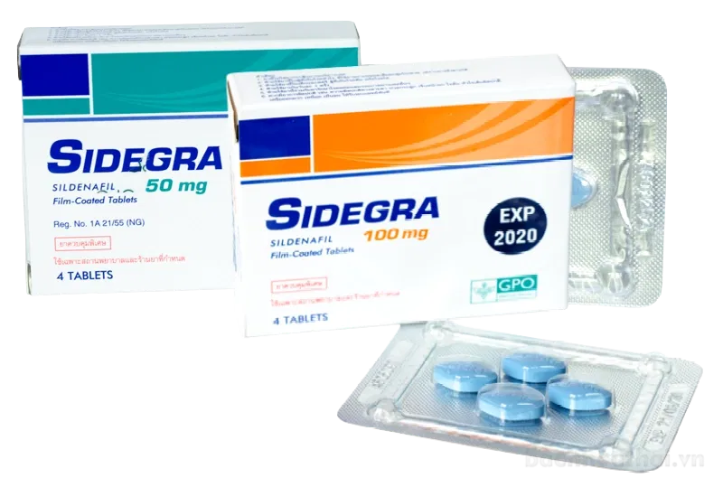 Cường dương Sidegra Sildenafil Tablets Thái Lan