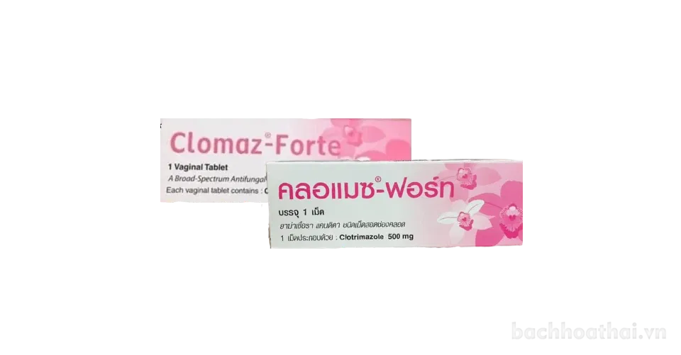 Viên nhiễm phụ khoa Clomaz-Forte Thái Lan