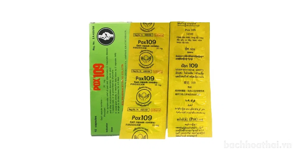 Thuốc Pox 109 Thái Lan Chống Viêm, Giảm Đau Xương Khớp