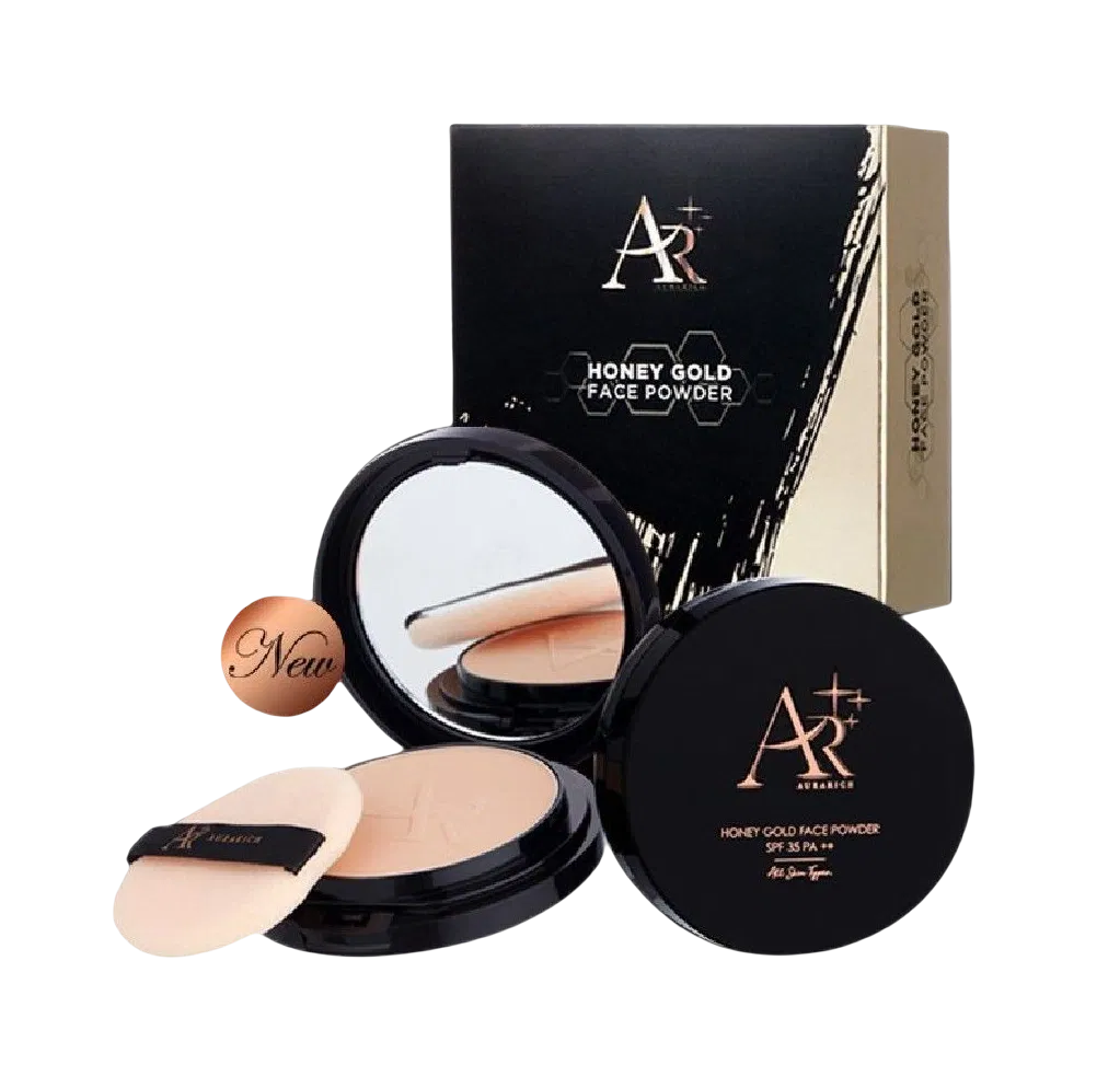 Phấn phủ dưỡng chống nắng AURA RICH Honey Gold Face Powder SPF 35 PA++