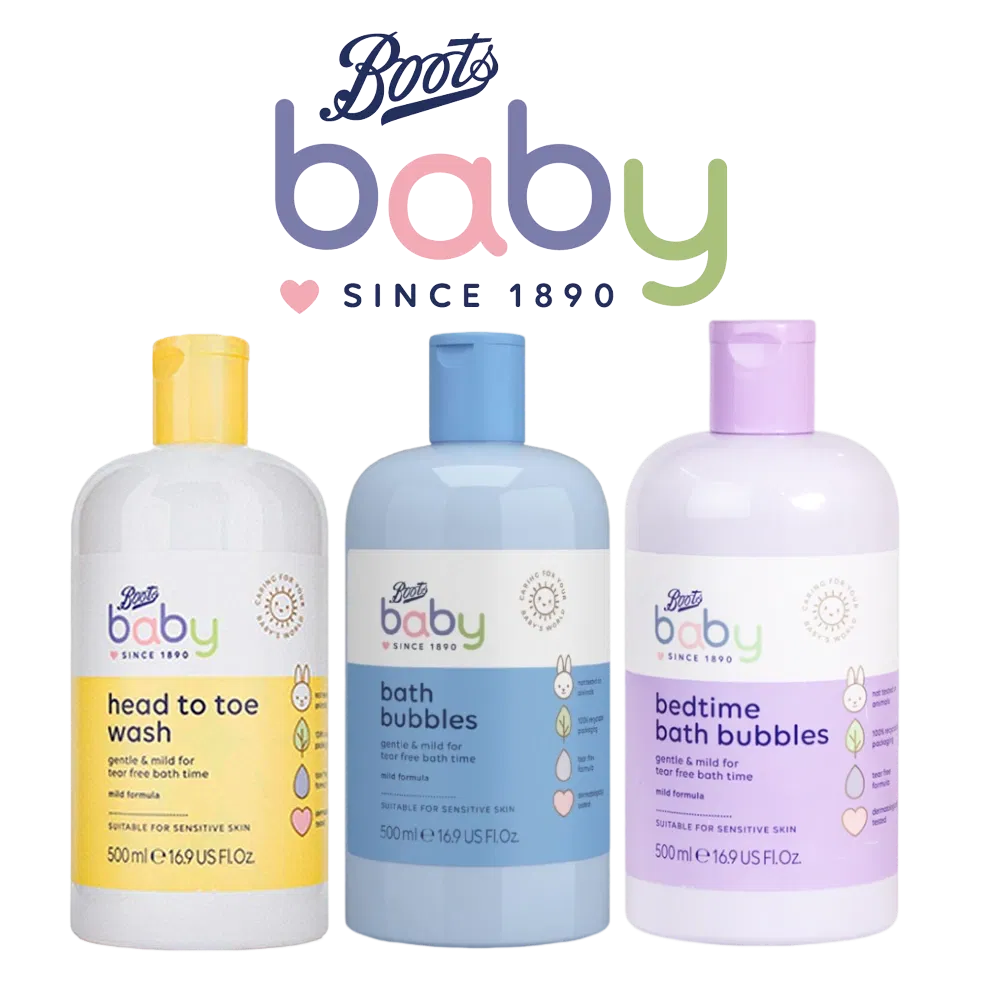 Dầu tắm gội xả cho bé Boots Baby Head to Toe Wash 500ml Thái Lan